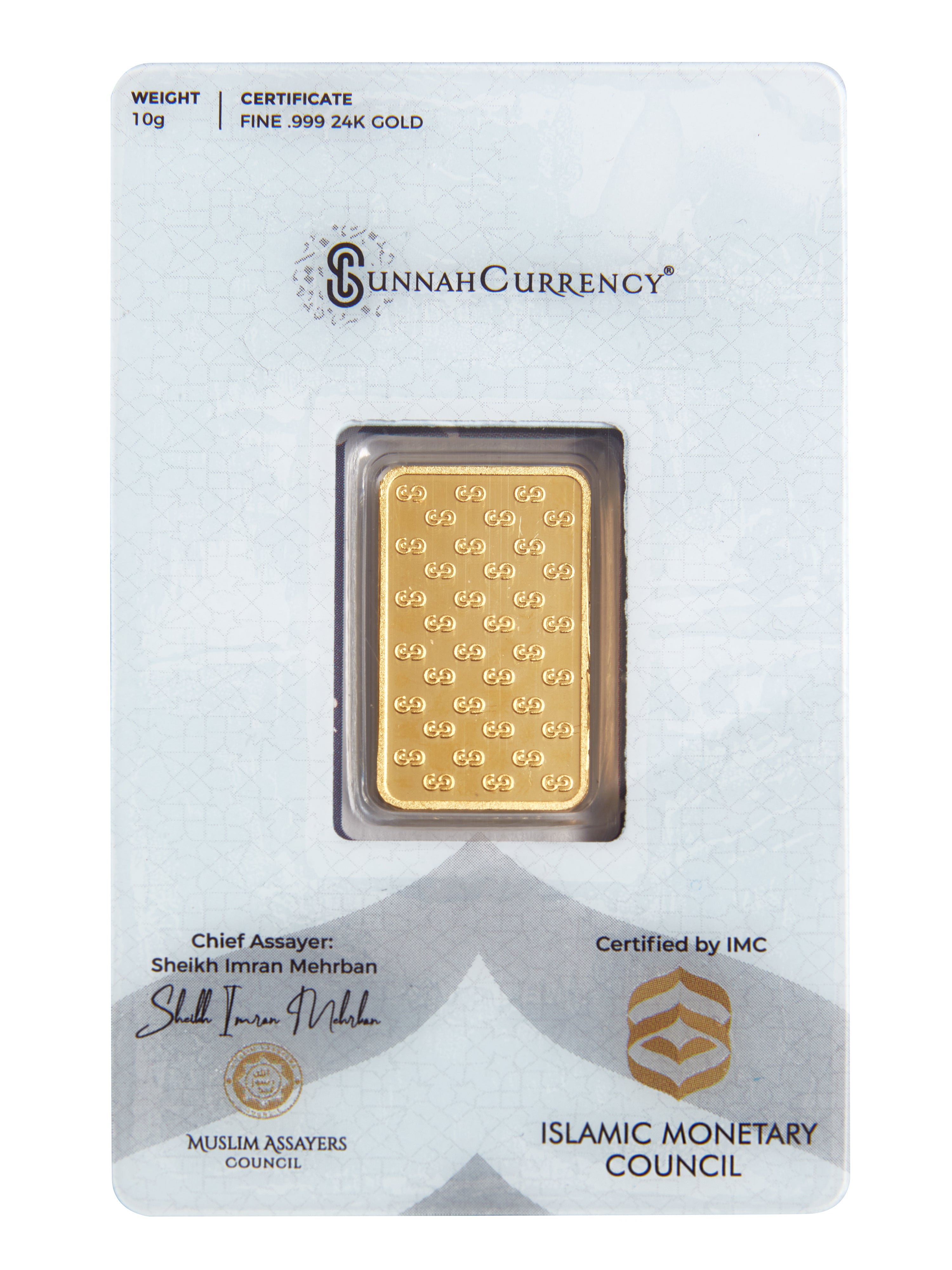 Shop 10g Gold Bar - Buy Islamic Investment Gold Bars – Sunnah Currency